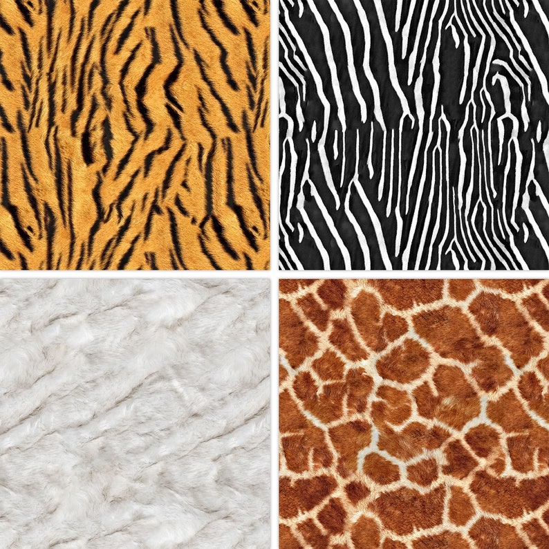 ANIMAL FUR, Wild Life Skin Texture, Real Skin Images, Digital Printable ...