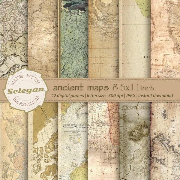 Antique Maps High Resolution Old Map Diagram Backgrounds For - Etsy