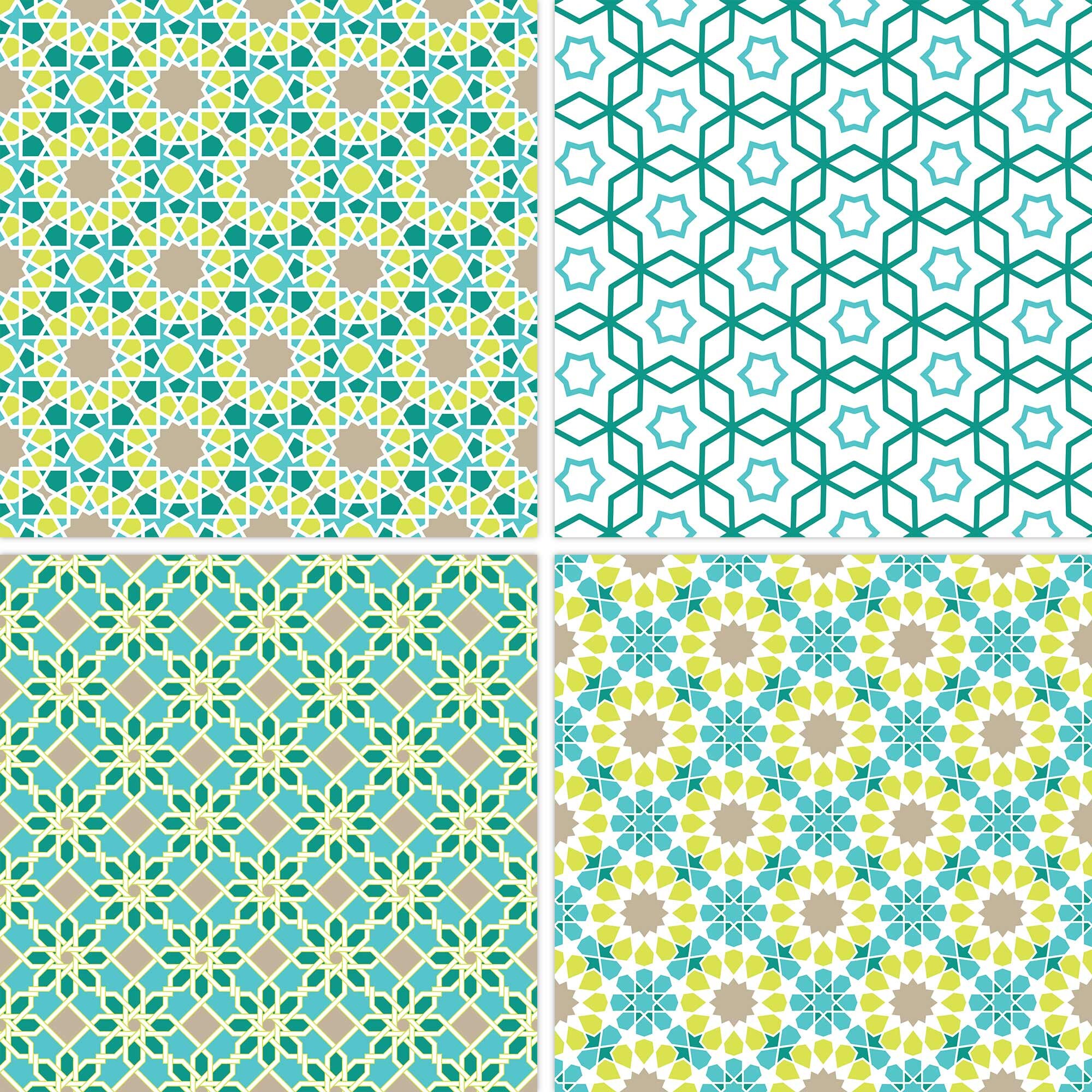 EID PAPER 3 Arabic Pattern Islamic Pattern Ramadan Paper - Etsy