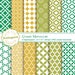 Green Moroccan Digital Paper Scrapbooking Paper 12x12 - Etsy