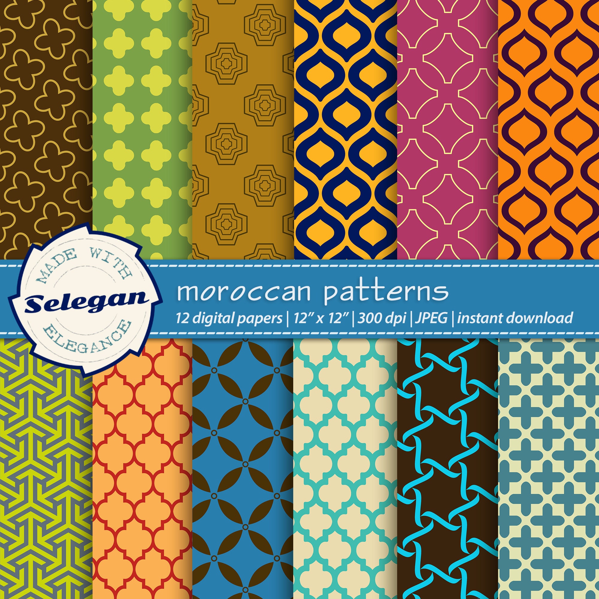 Printable Moroccan Patterns
