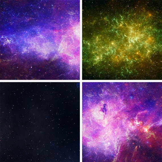 GALAXY , Space Digital Paper, Star Digital Scrapbook Paper, Starry Sky ...