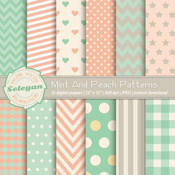 Peach Background - Etsy
