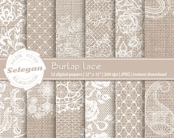 Burlap Lace Paper | Etsy