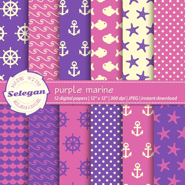 Purple Scrapbook - Etsy