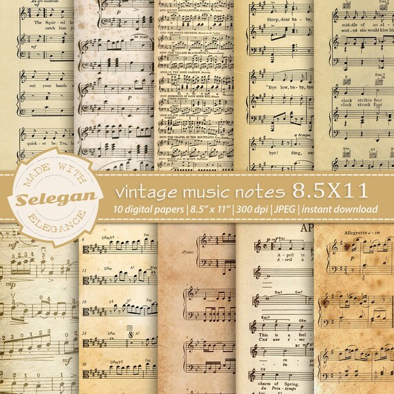 Retro Music Notes