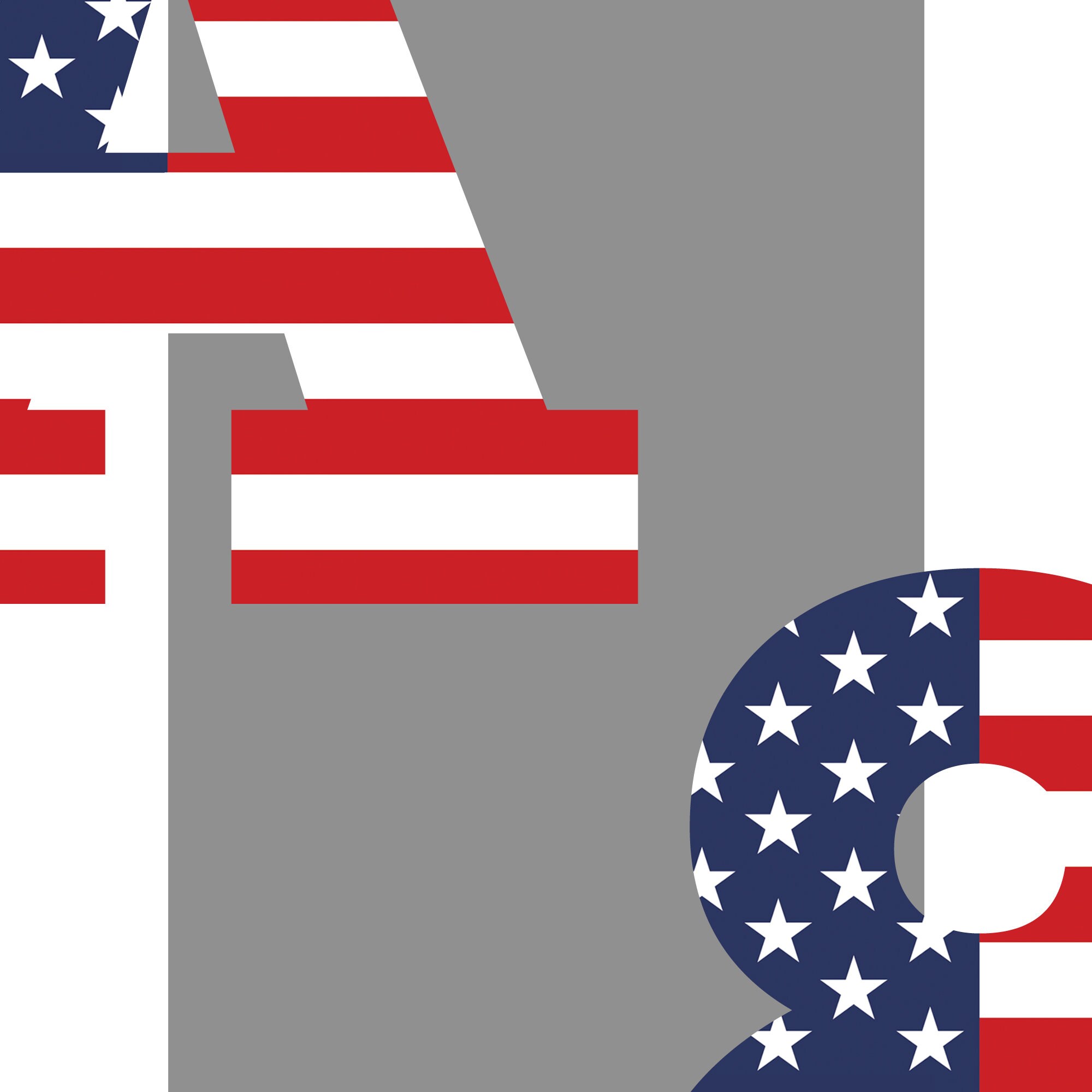 USA FLAG ALPHABET Hand Drawn Alphabetic Letters and Numbers - Etsy