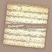VINTAGE MUSIC NOTES Old Antique Music Note, Digital Scrapbook Paper ...