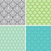Colorful Damask, Digital Paper, Scrapbooking, Paper, 12x12, Printable ...