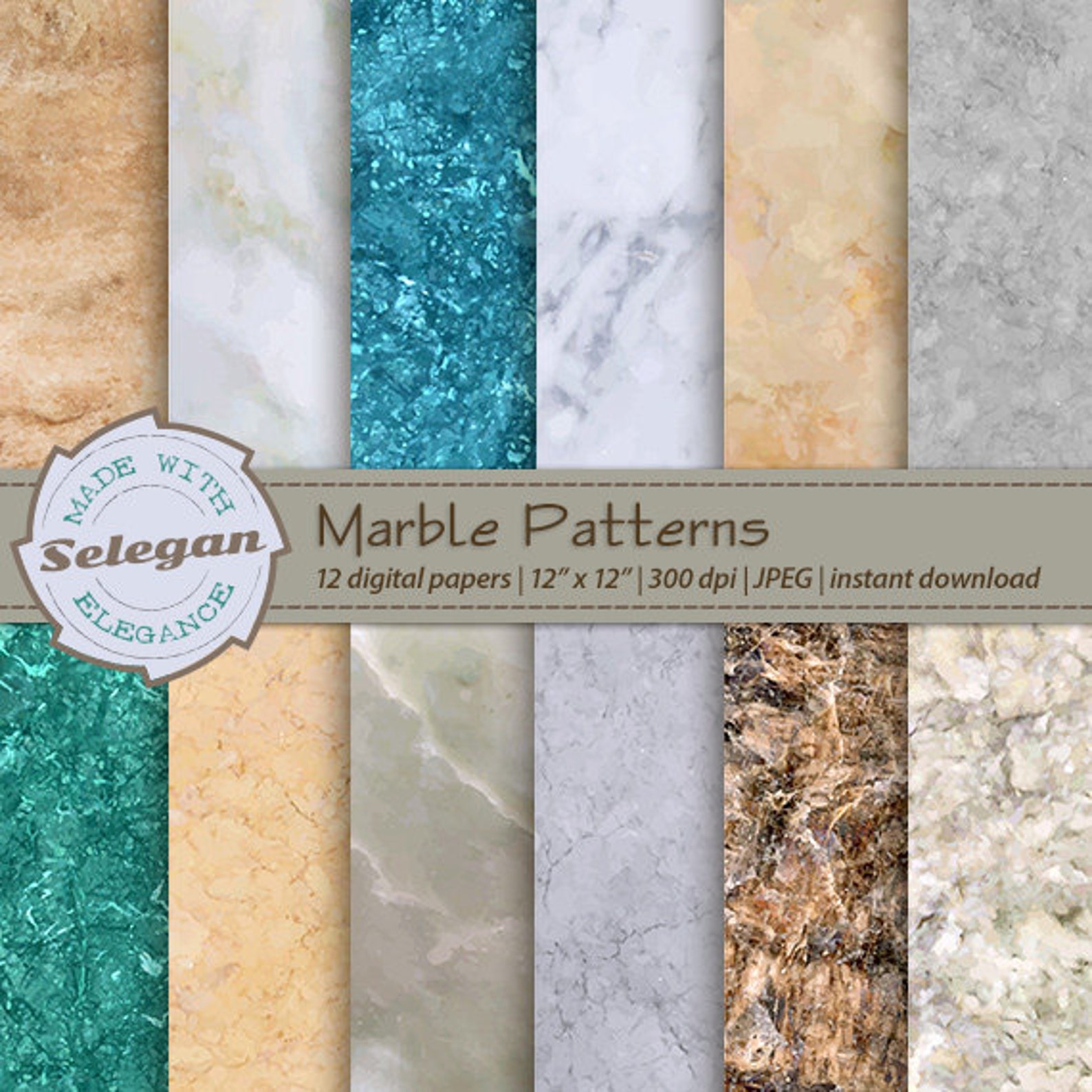 Marble Digital Paper, Marble Patterns , Marble Decor, Printable Pattern ...