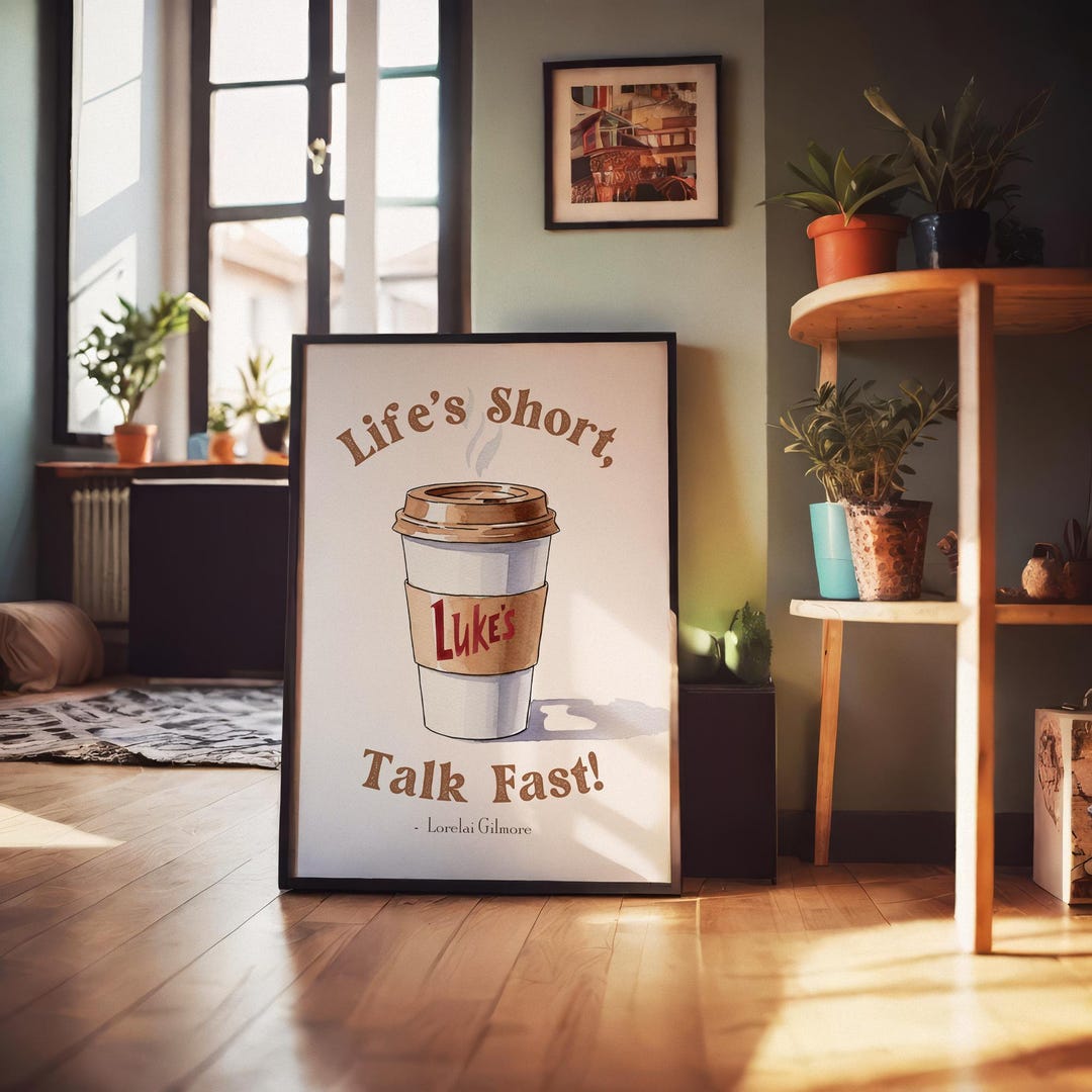 Gilmore Girls Stars Hollow Print – Life's Short Talk Fast Quote - Made ...