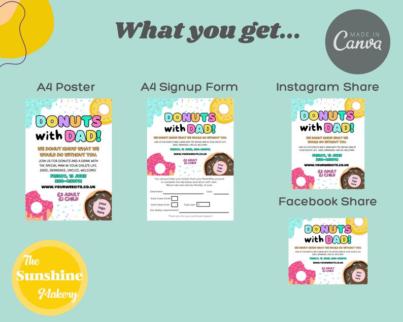 Step up Your Fundraising Game With Our PTA / PTO Father’s Day Donuts ...