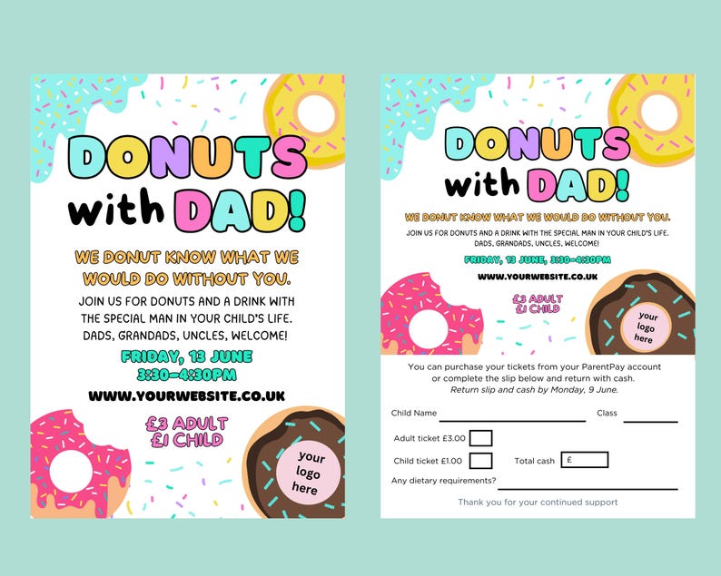 Step up Your Fundraising Game With Our PTA / PTO Father’s Day Donuts ...