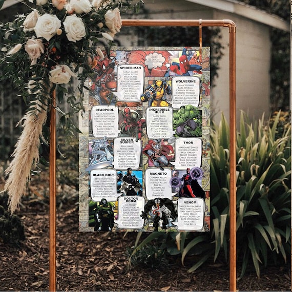 Marvel Wedding Centerpieces