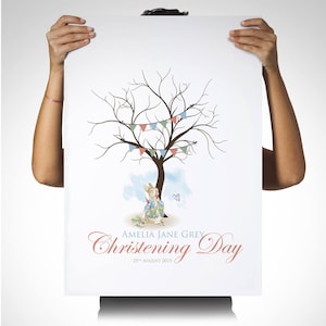 Personalised Peter Rabbit Keepsake Fingerprint Tree Personalised ...