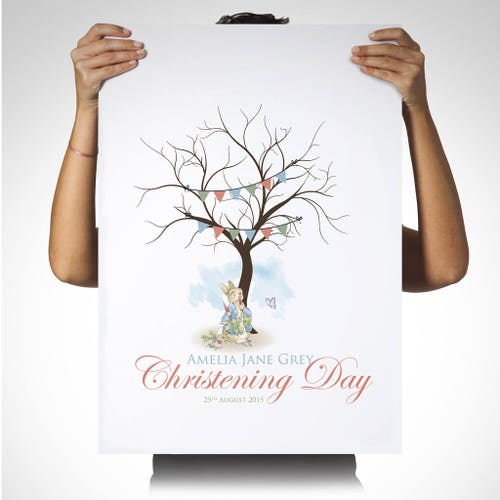 Fingerprint Tree Peter Rabbit Beatrix Potter Personalised Baby - Etsy