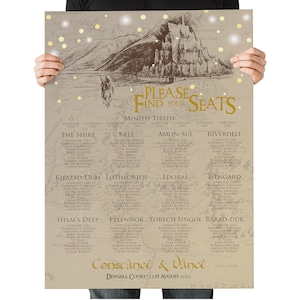 Lord of the Rings Wedding Table Plan, Lotr Wedding Table Numbers ...