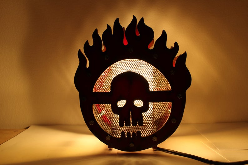 Mad Max Fury Road Lamp | Immortan Joe Logo Lamp | Mad Max Lamp | Steam ...