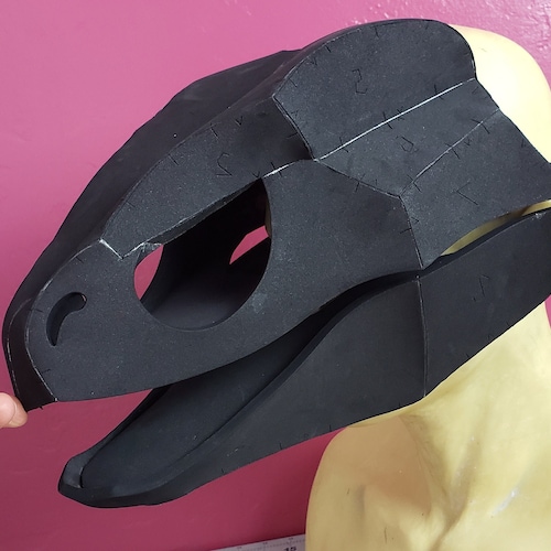 Raptor Mask Digital Pattern for EVA Foam video Tutorial on - Etsy