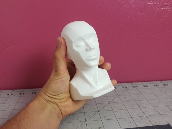 Styrofoam Sculpture Human Head