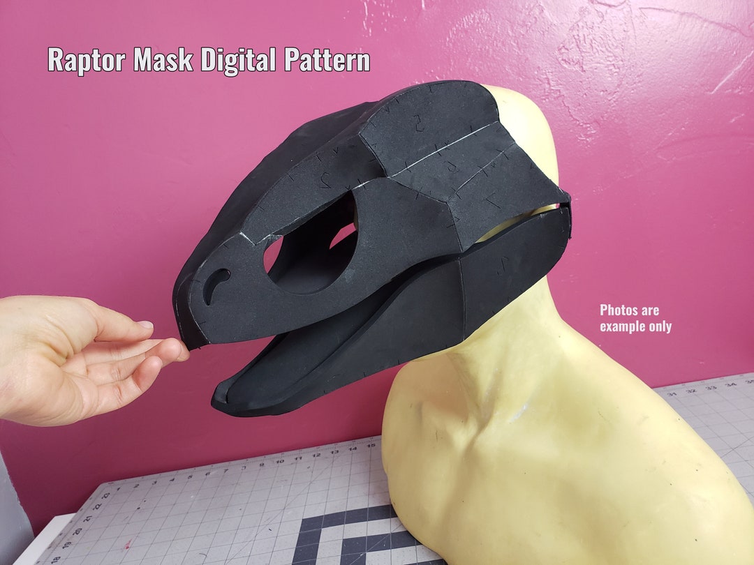 Raptor Mask **digital Pattern** for EVA Foam *video Tutorial on Youtube ...