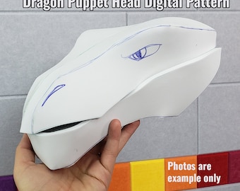 Wolf Dragon Head Puppet **digital Pattern** for EVA Foam - Etsy