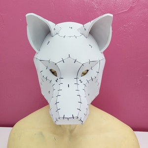 Wolf Therian Mask **digital Pattern** for EVA Foam With Video Tutorial ...