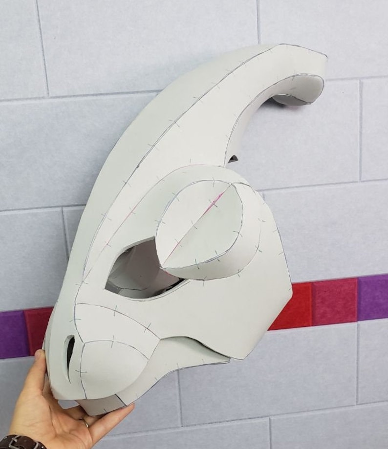 Parasaurolophus Mask Digital Pattern for EVA Foam - Etsy