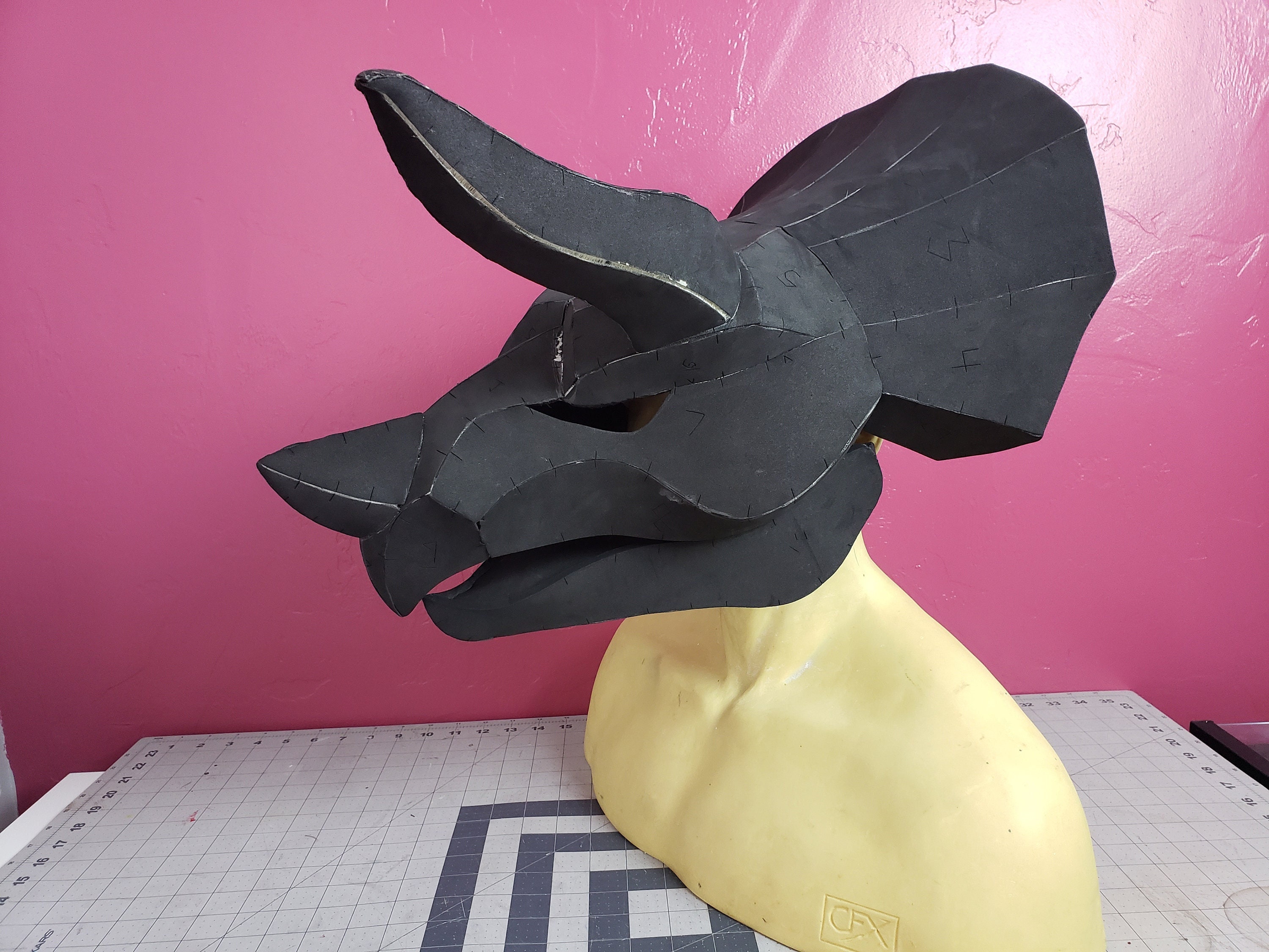 Triceratops Mask Digital Pattern for EVA Foam - Etsy