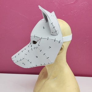 Wolf Therian Mask **digital Pattern** for EVA Foam With Video Tutorial ...