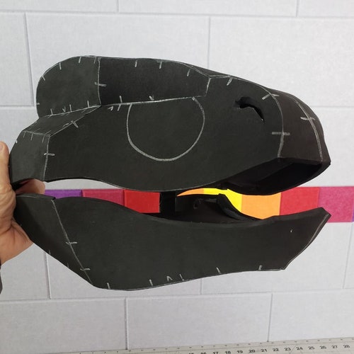 Raptor Mask Digital Pattern for EVA Foam video Tutorial on | Etsy
