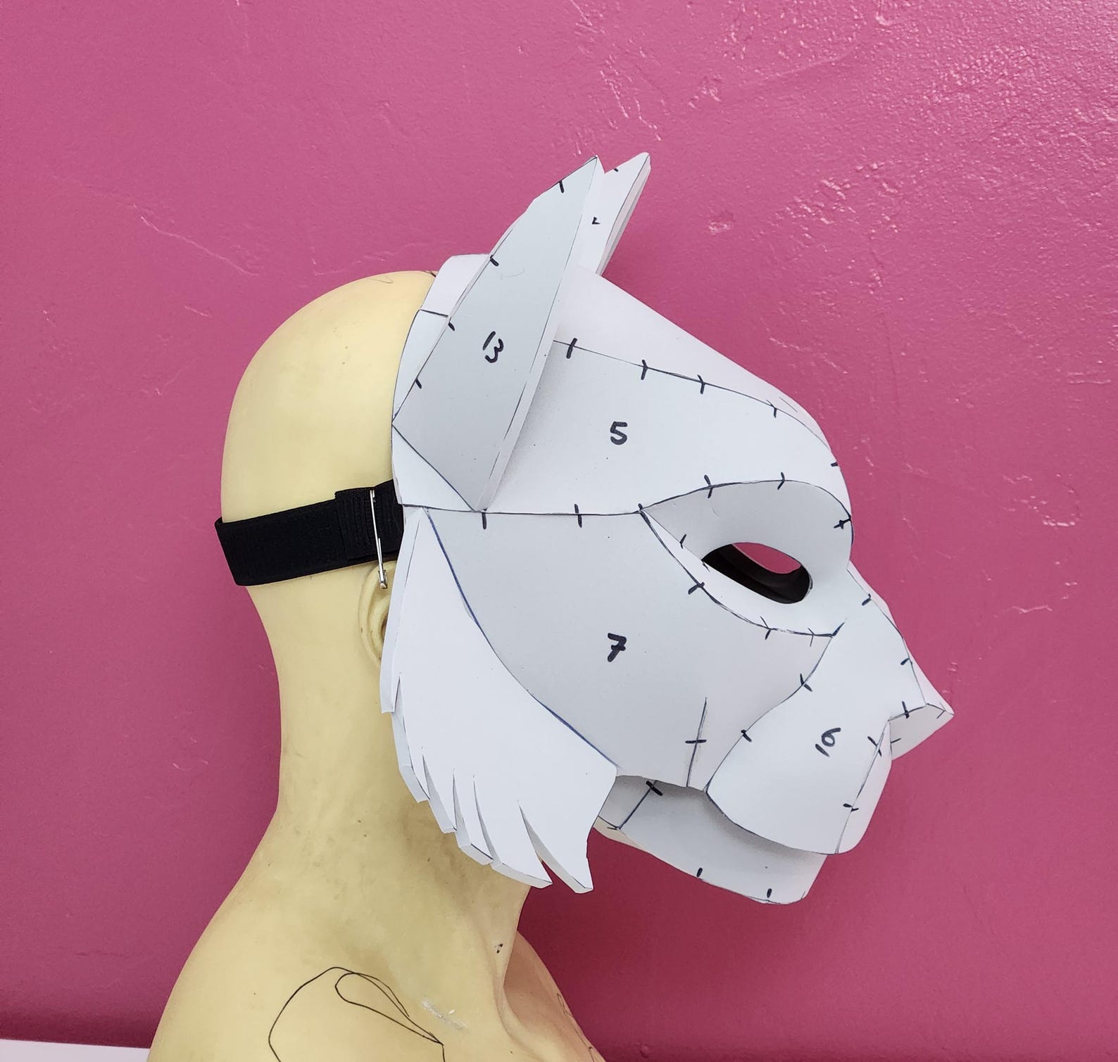 Fantasy Cat Mask Pattern | Moving Jaw **digital Pattern** for EVA Foam ...