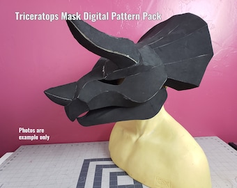 Raptor Mask digital Pattern for EVA Foam video Tutorial on Youtube - Etsy
