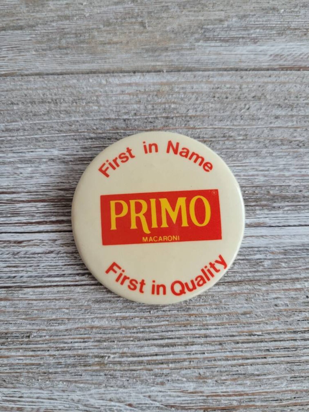 Vintage Primo Pasta Button, Food Promotion, Primo Pasta, Button ...