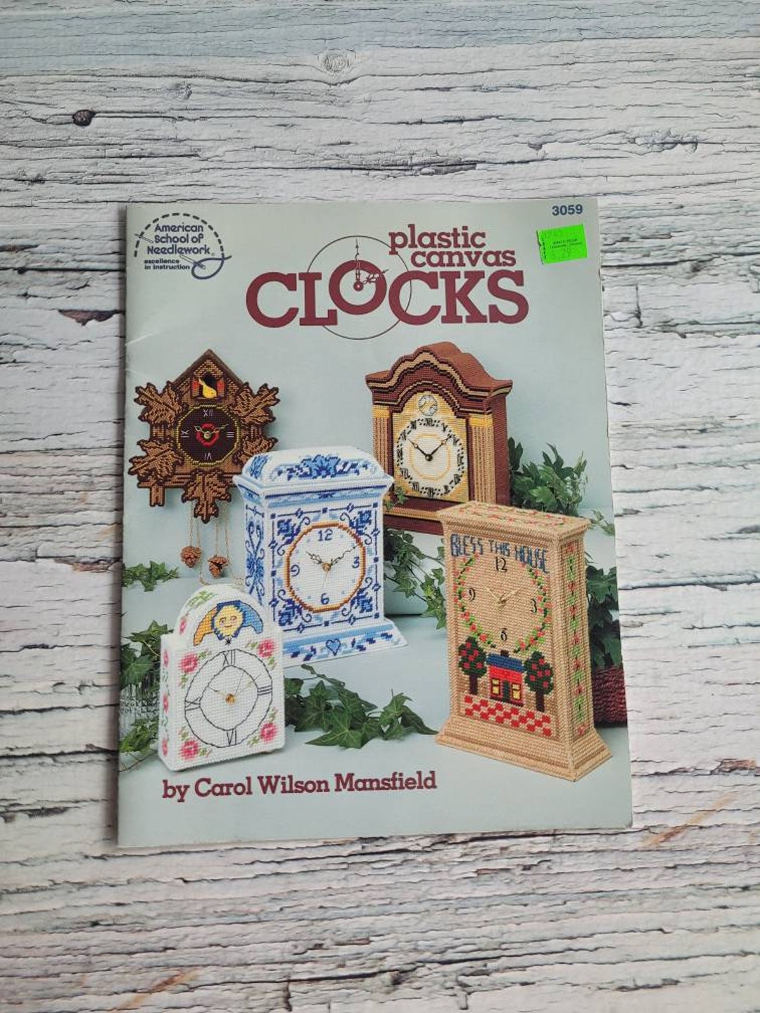 Vintage Plastic Canvas Pattern, Clock Plastic Canvas, Vintage Crafts ...