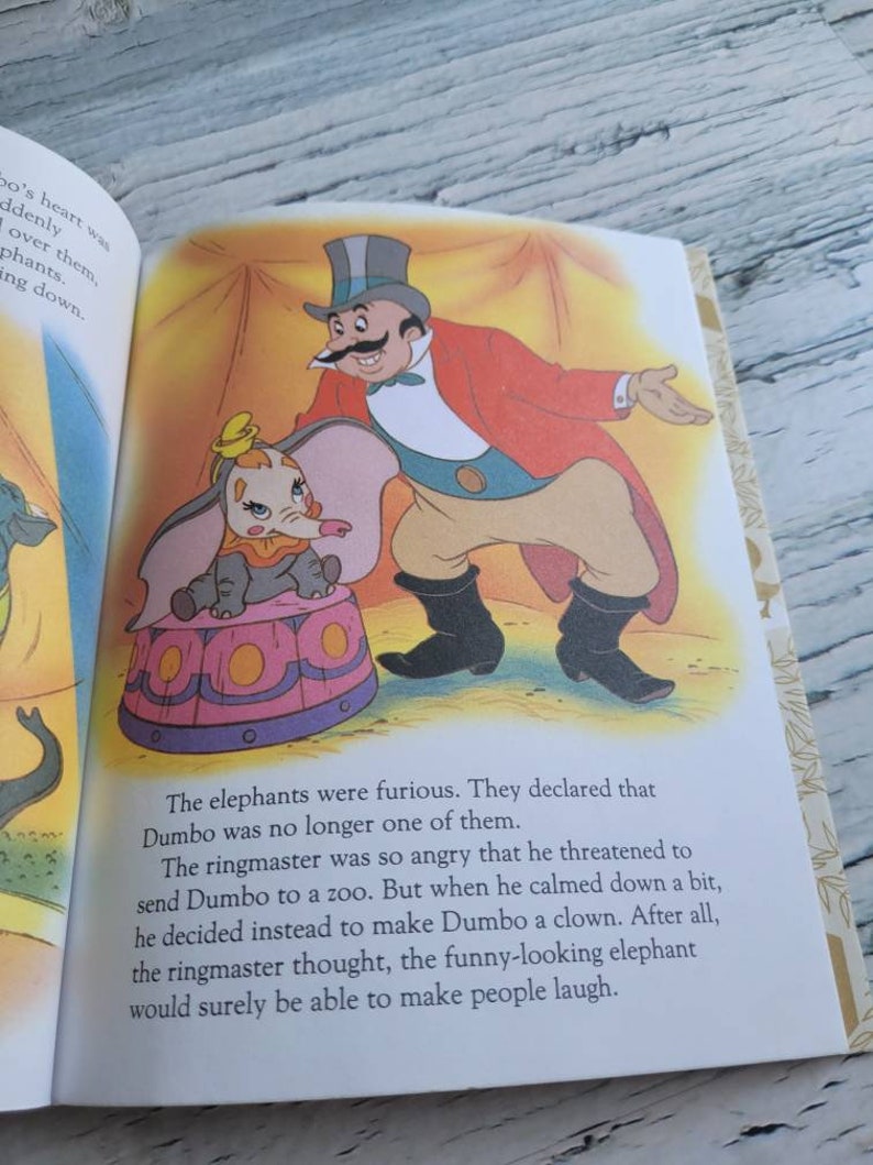 Dumbo A Little Golden Book 1988 Walt Disney Disney Classic - Etsy