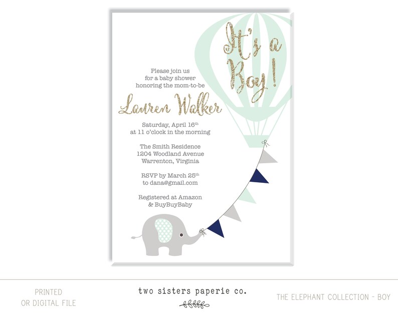 Baby Shower Bingo It's a Boy Baby Shower Printable - Etsy