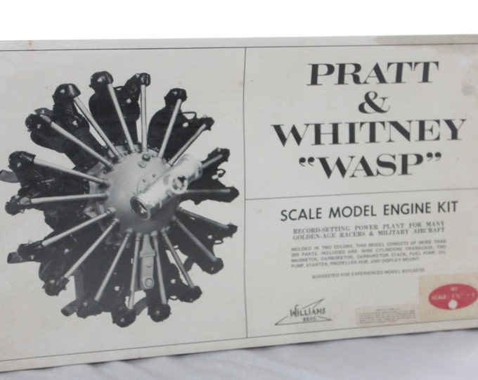 Pratt & Whitney Wasp Scale Model Engine Kit -- Williams Bros -- 1 1/2 ...