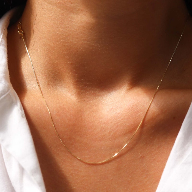 Dainty Gold Necklace - Etsy