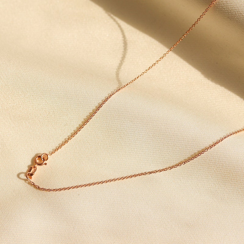 Rose Gold Rolo Chain 18 - Etsy