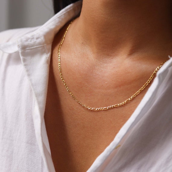 14K Gold Necklace 14K Gold Chain Solid Gold Necklace Solid - Etsy