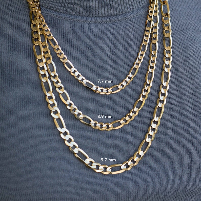Mens Gold Chain Necklace Necklace for Men Solid 14K Gold - Etsy