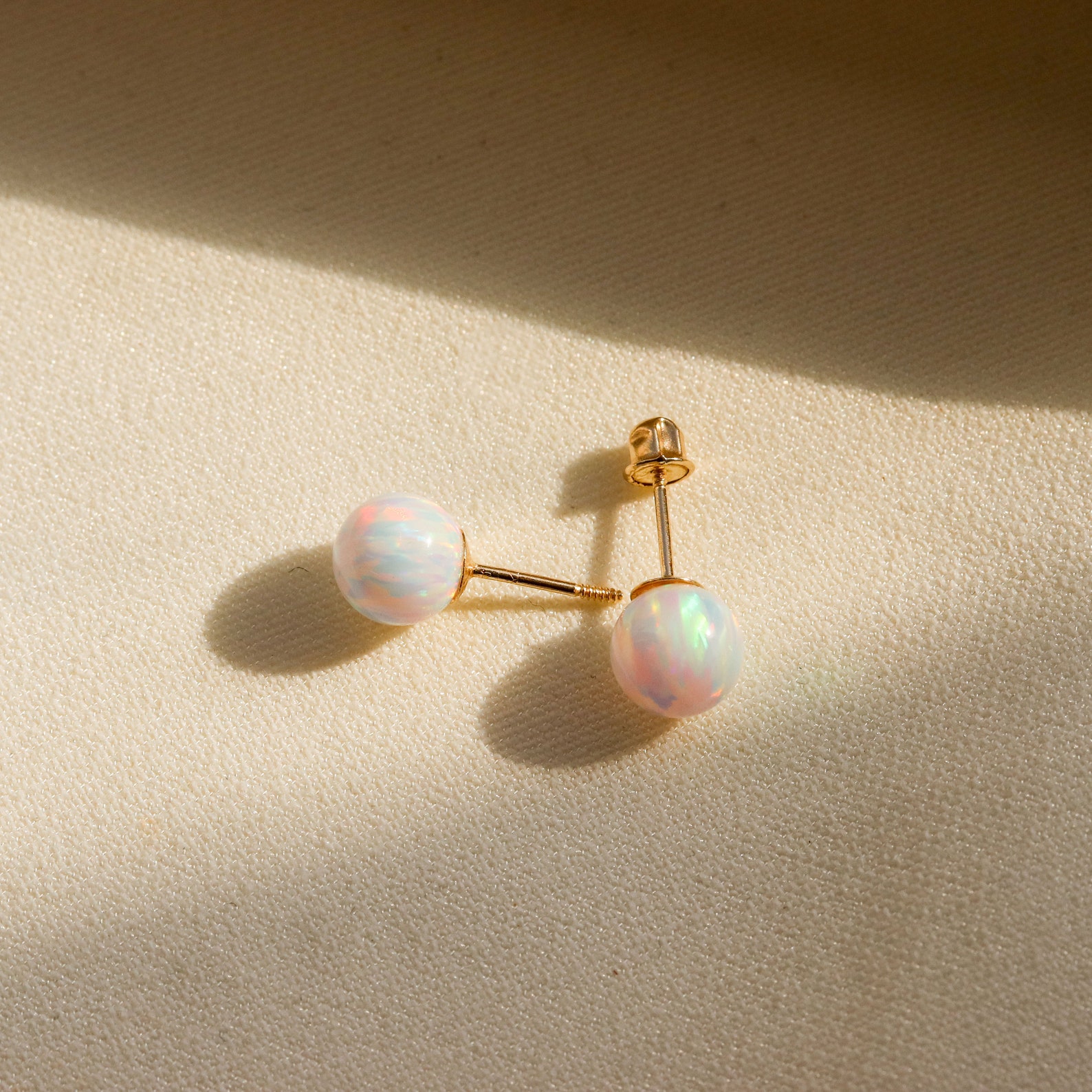Opal Stud Earrings, Opal Studs, Opal Earrings, Opal Earrings Stud ...
