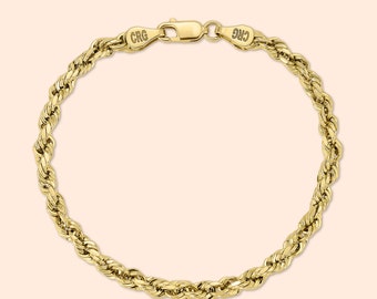Gold Rope Bracelet - Etsy