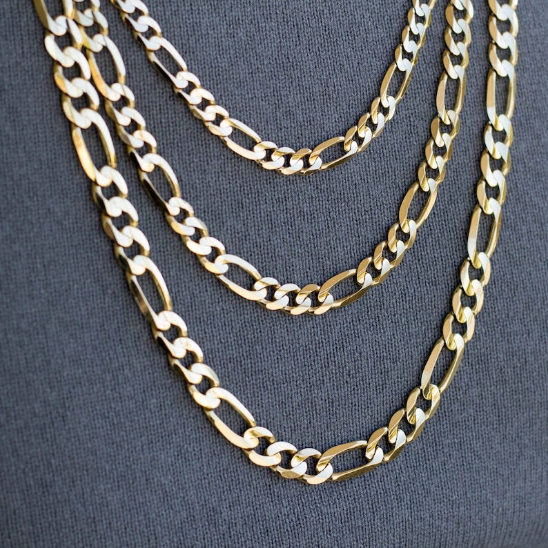 Mens Gold Chain Necklace, Necklace for Men, Solid 14K Gold Necklace ...