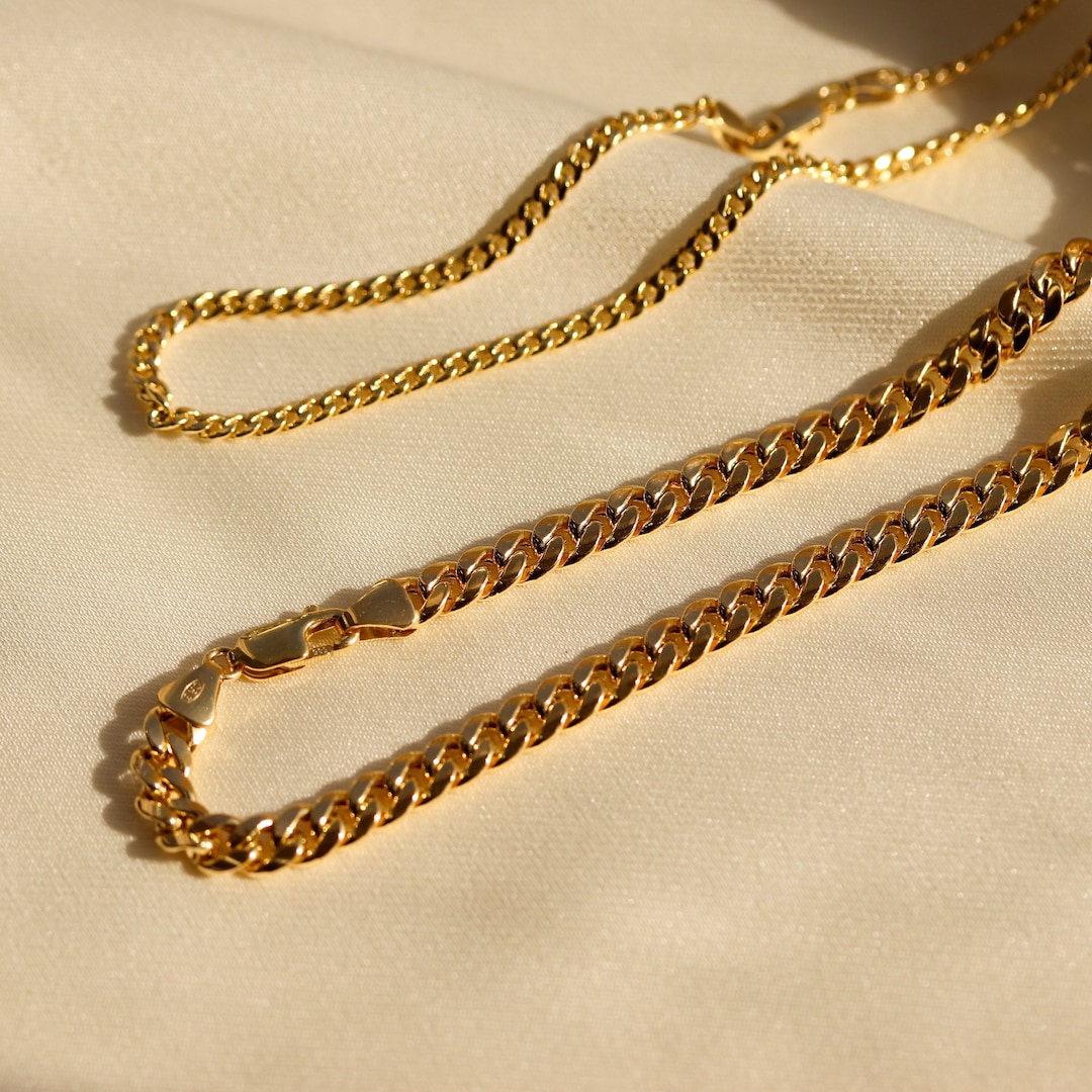 Thick Chunky Gold Chain Necklace - Etsy