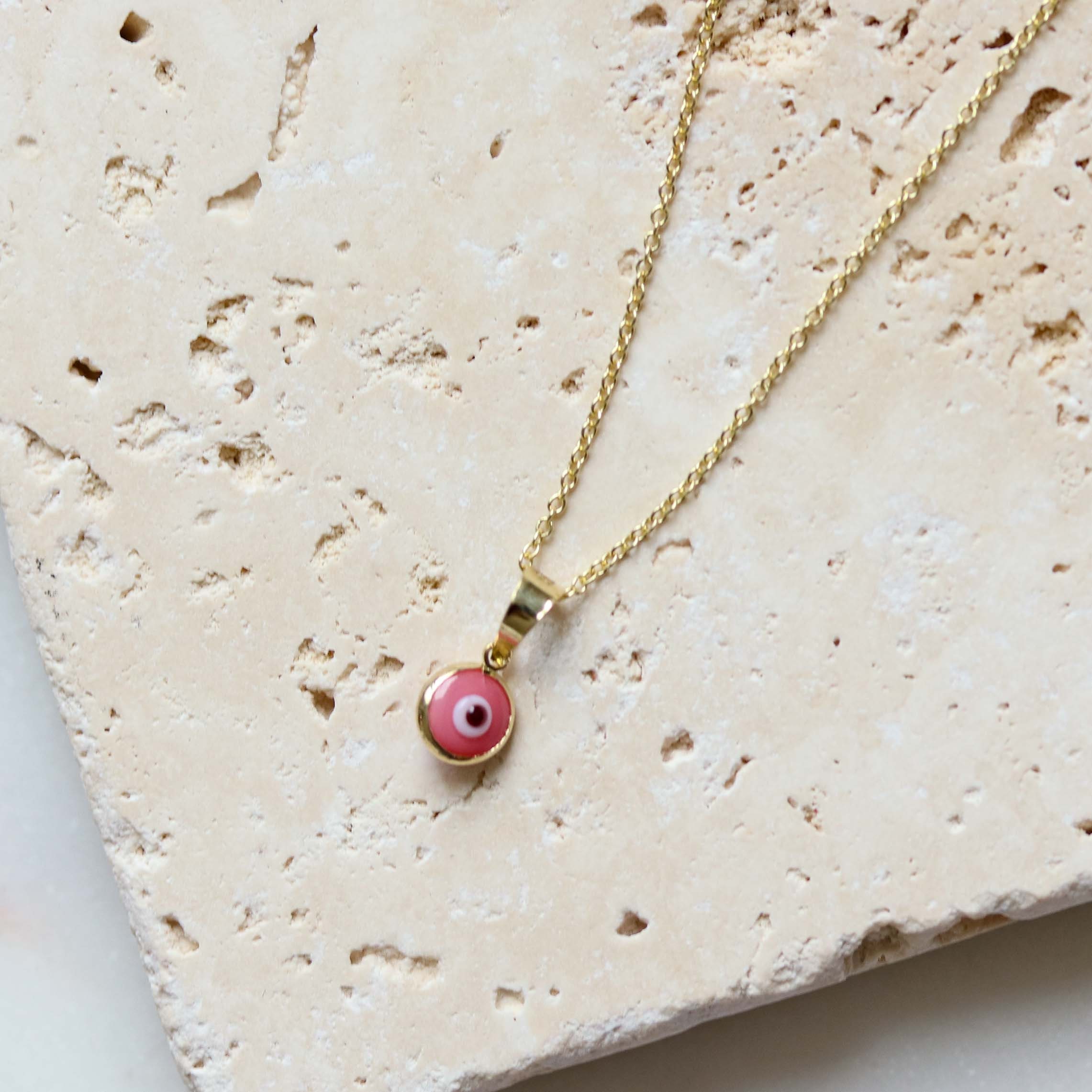 Evil Eye Gold Evil Eye Necklace Evil Eye Charm Evil Eye - Etsy
