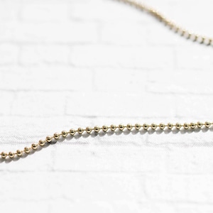 14K Gold Beaded Ball Chain Necklace Delicate Dainty Layered - Etsy