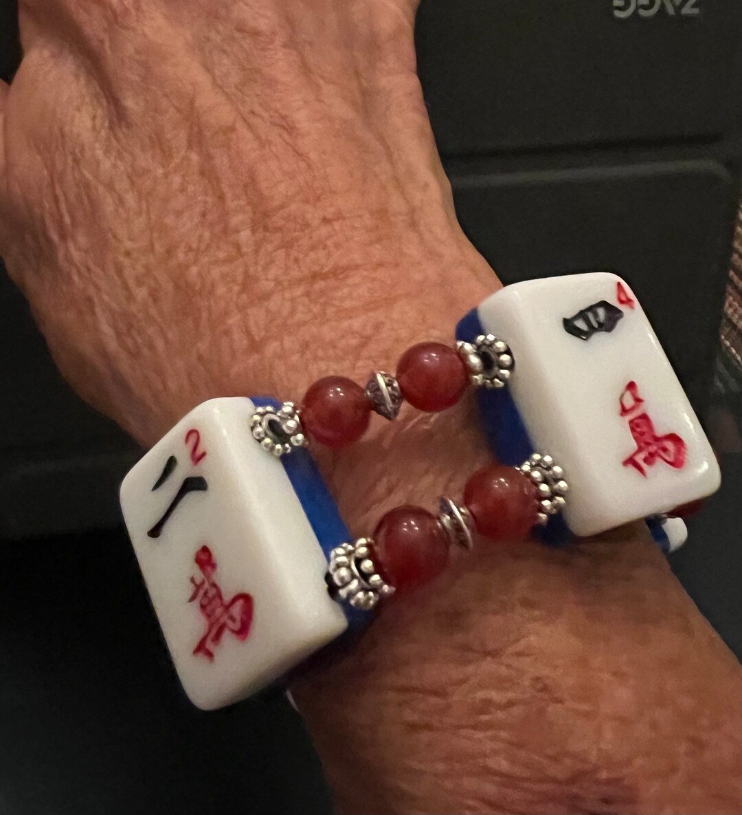 Mahjongg Tile Beaded Bracelets, - Etsy