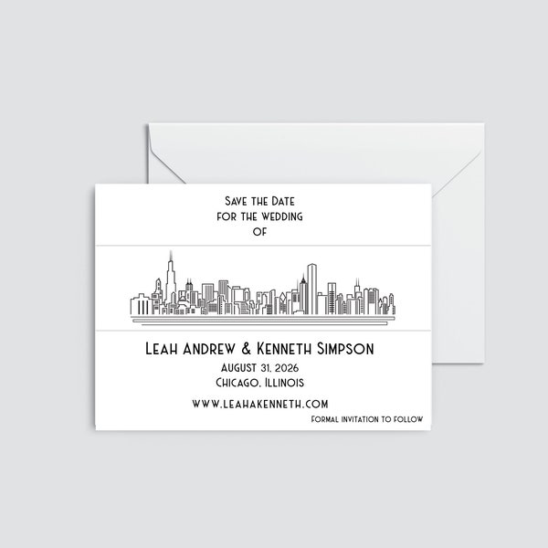 Chicago Invitation - Etsy